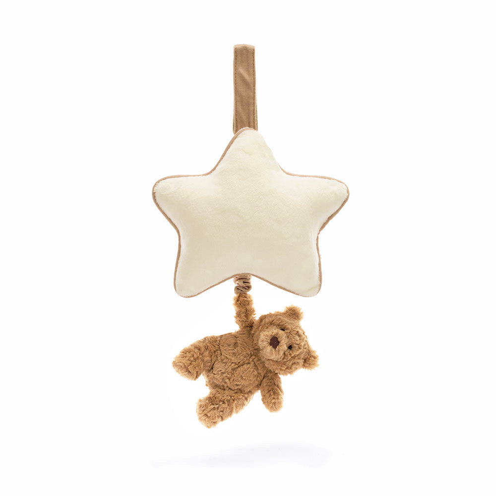 Jellycat Musical Pull Bartholomew Bear – Babinski's Baby