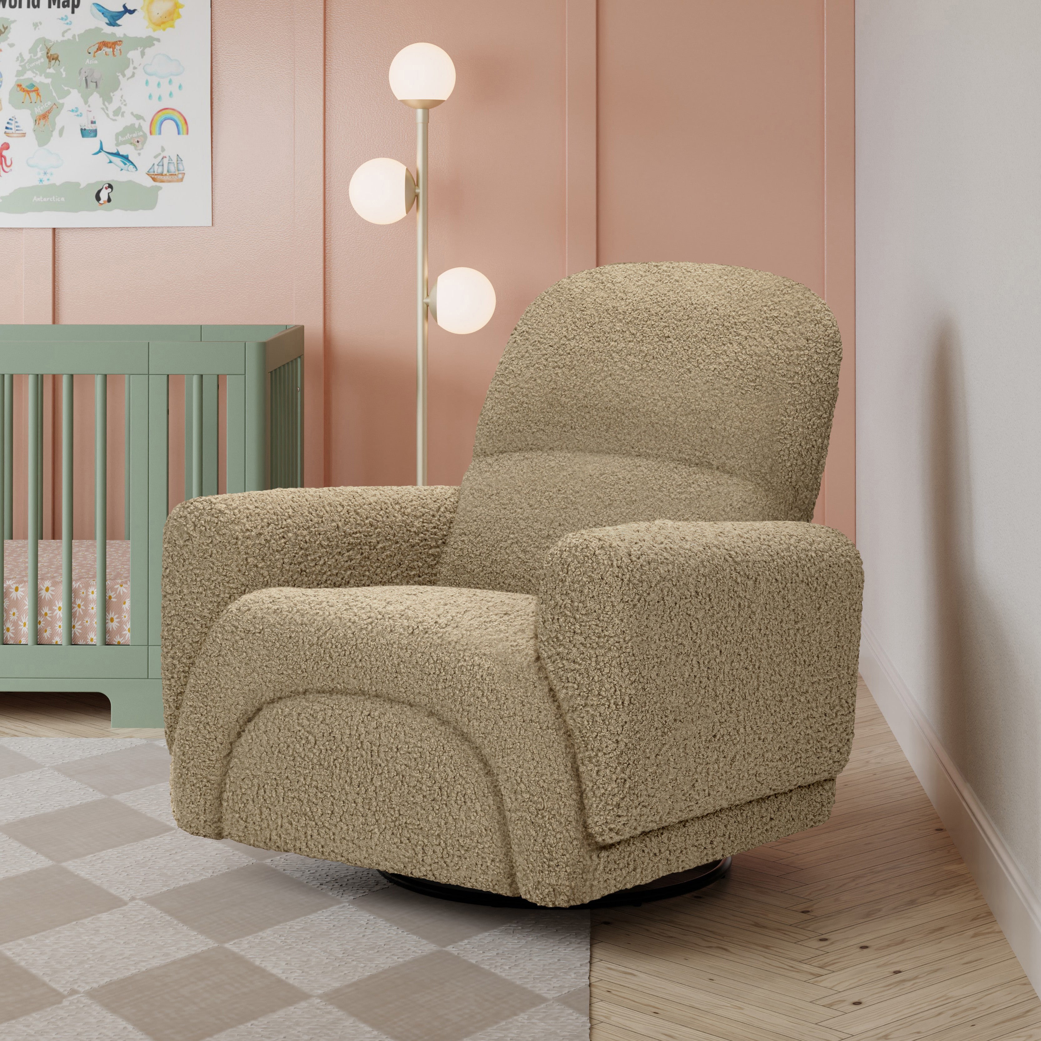 Babyletto Rainbow Recliner and Swivel Glider in Teddy Loop – Babinski's ...