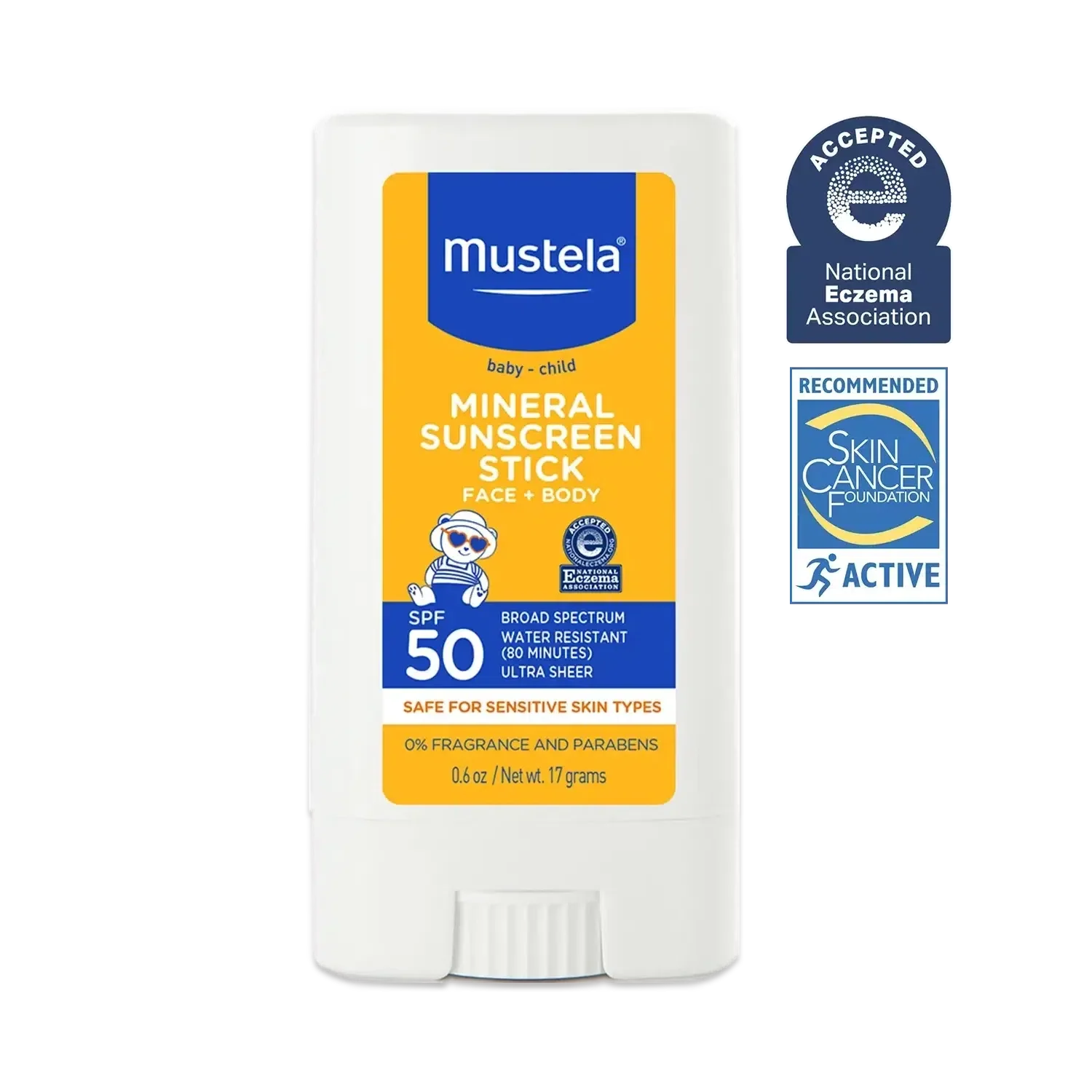 Mustela SPF 50 Mineral Sunscreen Stick – Babinski's Baby